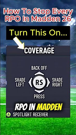 How To COMPLETELY Shut Down RPOs In Madden 26! 🛑 (So EASY) #shorts