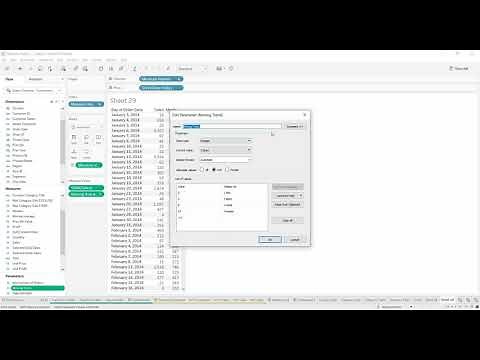 Tableau Tutorial - Moving Average (user defined)
