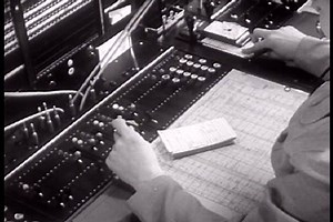 1940s - Telephone switchboard operators in 1949.