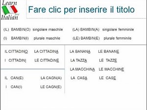 Learn Italian - Free Italian Lesson 10 - Curso Gratis de Italiano