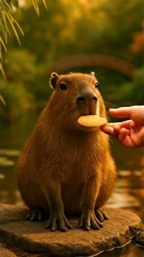 Cute Animals Eating Cookies 🍪 | Monkey, Raccoon & Capybara Snack Time