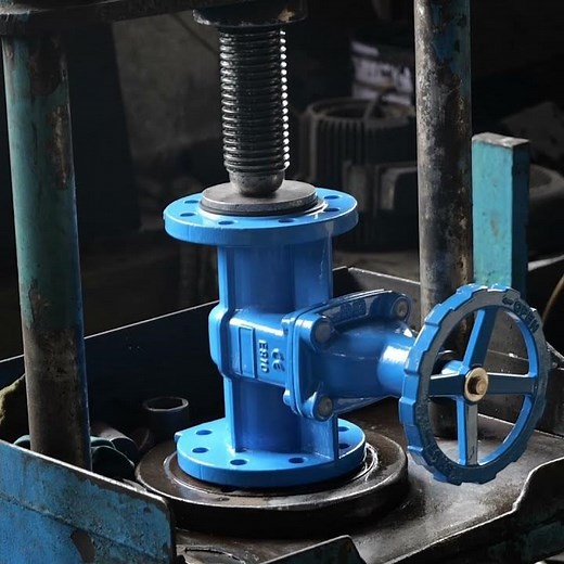Gate Valve Pressure Test | I-Flow Valve Quality Assurance