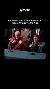 29K views · 283 reactions | Bill Gates and Steve Ballmer's iconic Windows 98 ads 藍 ---  WSO Academy has helped thousands break into six-figure finance careers. Interested? Learn more about us - https://www.wallstreetoasis.com/academy?affiliate=socialwinner-facebook #billgates #steveballmer #microsoft | Wall Street Oasis | Facebook