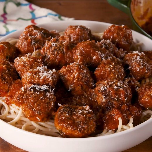 These are the best Italian meatballs you'll ever make. Full recipe: http://dlsh.it/ssvTXKj | Delish