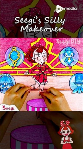 Seegi’s Silly Makeover #paper #animation #funny