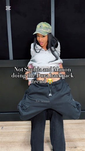 Not Sophia and Manon doing the Dora backpack trend 😭😭 #katseye