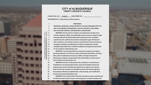 Albuquerque City Council to consider gross receipts tax increase