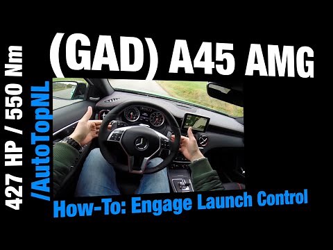 HowTo: Launch Control / Race Start Mercedes A45 AMG (1st Person View)