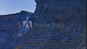 Sunset at the Nervión River Waterfall in Delika. Municipality of Amurrio. Alava. Basque Country. Spain. Europe