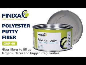 Perfect polyester applications and repairs with the Finixa polyester putty with glass fibers