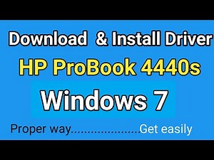 How to Download & Install HP ProBook 4440s Driver for Windows 7 64-bit, 32-bit
