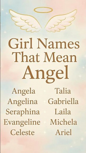10 Beautiful Girl Names That Mean Angel and Divine Grace