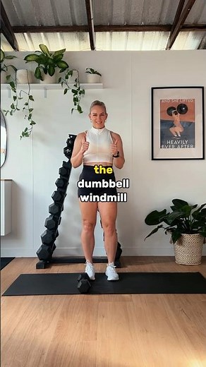 How to do the Dumbbell Windmill #strengthtraining #exercisetips #dumbbellexercises