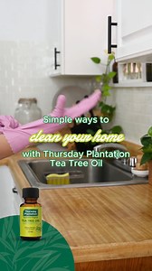 The holiday season has come to an end, and as we say goodbye to our guests, it’s time to start cleaning our homes to start the new year on a fresh note! 🏡 With an invigorating fragrance, our Thursday Plantation Tea Tree Oil can be used to clean and freshen up your home. Simply add 3-5 drops in a half-full bucket of water to remove odours and bacteria in those “high traffic” areas in your home. | Thursday Plantation SA