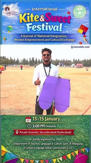 High-Tech Remote Control Kite Steals the Show | International Kite Festival Hyderabad