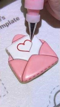 Easy Cookie Decorating using a Pico Projector - Valentine Mail Cookie Set