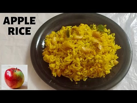 5 minutes recipes | Apple Fried Rice | lunchbox recipes