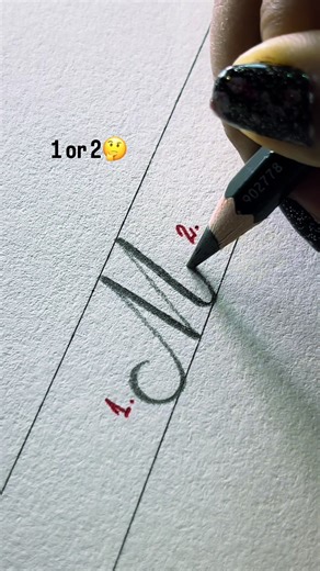 2 Creative Ways to Letter 'M' in Calligraphy