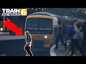 Train Sim World 6 - Passengers Cross Tracks in Front Of A Class 166!