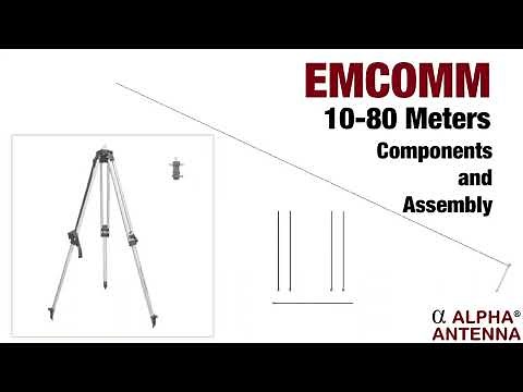 Alpha Antenna EMCOMM 10 to 80M Components and Assembly