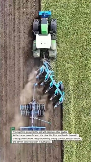 Precision Plow Prepares Perfect Soil Fast #farming #agriculture #plowing