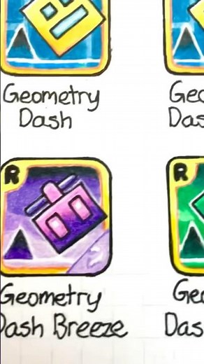 My Geometry Dash App Icons Art, Plus Fan Apps! #geometrydash