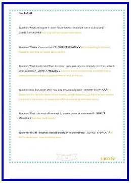 PADI OPEN WATER DIVER EXAM STUDY GUIDE LATEST VERSION ALL WITH 650 QUESTIONS AND CORRECT SOLUTIONS J