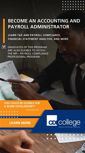 🎓 Train to Become a Payroll Officer at CDI College, Find a Career in Government or the Private Sector, and Earn a Living Wage. | CDI College