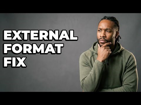 What Should I Do When PlayStation Prompts External Format?