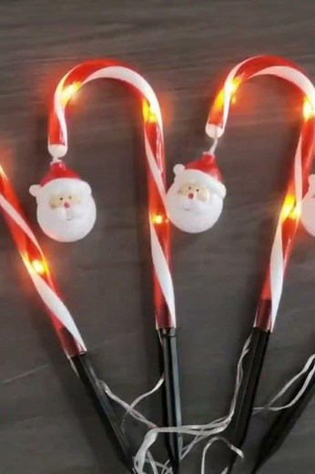 Lighted Candy Cane with Red Bow – Festive Christmas Decoration!