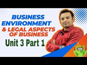 Business Environment and Legal Aspects of Business | Unit 3 Part | MBA 2 Sem | BBA