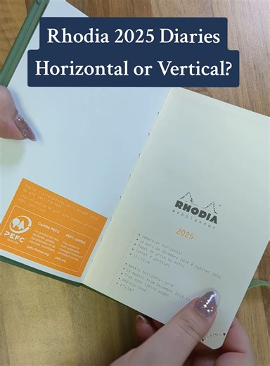 Rhodia 2025 Diaries: Horizontal vs Vertical Options