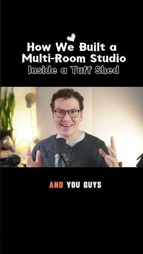 How We Built a Multi-Room Studio Inside a Tuff Shed