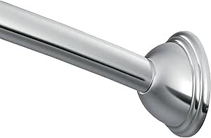 Moen CSR2166CH 72 in. Fixed Length Curved Shower Rod, Chrome