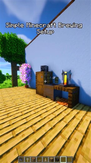 Simple Minecraft Brewing Setup That Actually Looks Good #minecraft #minecraftbuild #shorts