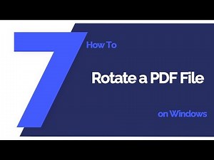 How to Rotate PDF File on Windows | PDFelement 7