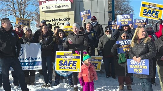 UnityPoint nurses rally ahead of Iowa’s largest private sector union election