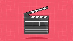 Download Cartoon Movie Clapper 2D Motion Graphics Animation for free