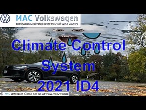 How To Operate Your Climate Control System in Your 2021 Volkswagen ID4