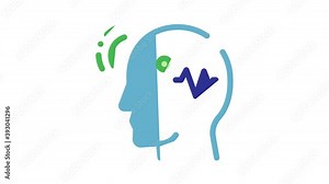 Collaboration Work Icon Animation Human And Brain Collaboration, Worker Research And Handshake, Cooperation And Organization