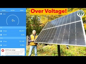 Victron MPPT Over Voltage Situation and Fault
