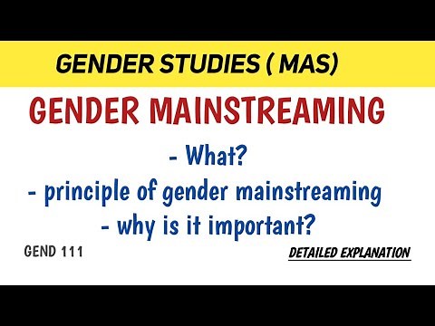 What is Gender mainstreaming | why is it important? | Rida Baloch