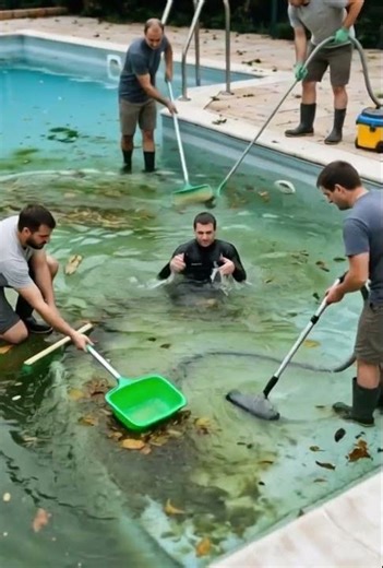 A dirty swimming pool #subscribe #comment