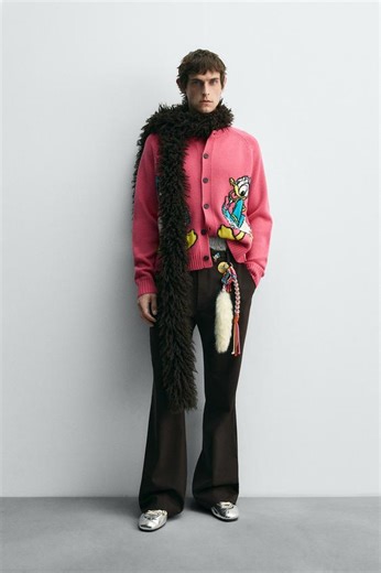 DONALD DUCK WOOL CARDIGAN HARRY LAMBERT FOR ZARA X DISNEY
