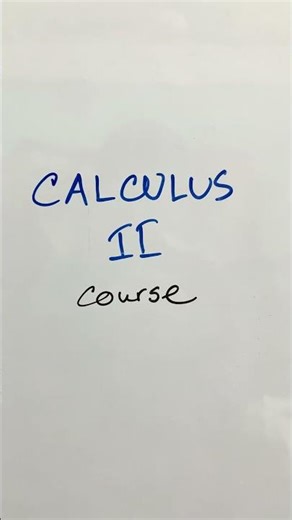Calculus II course