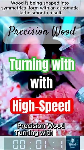 Precision Wood Turning with High-Speed Lathe Machine
