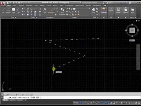 How to make the dotted line in AutoCAD