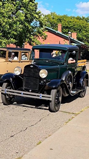 1931 Ford Model A Pickup Truck Drive By Engine Sound Woodward Dream Cruise 2024 | Casey Faitel