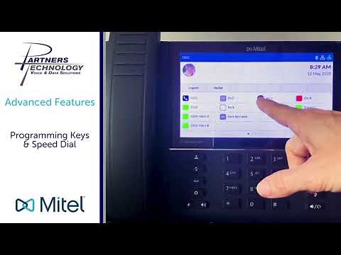Mitel 6940 Phone Training - Part 5 - Programming Keys & Speed Dial - Partners Technology