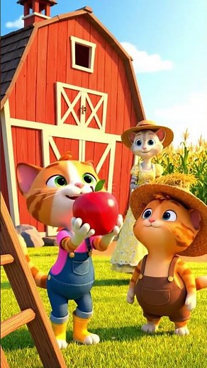 The Max Farm Family | Climbing Trouble | Learning Farm Safety for Kids| Cute Family Cartoon #shorts